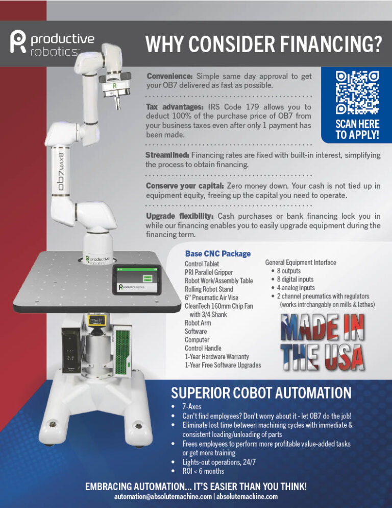 OB7 Cobot | OB7 Collaborative Robot for Manufacturing